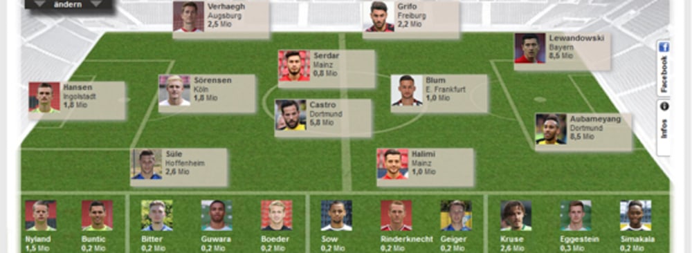 Ran an Spieltag zwei im Managerspiel: Jetzt aufstellen! - kicker
