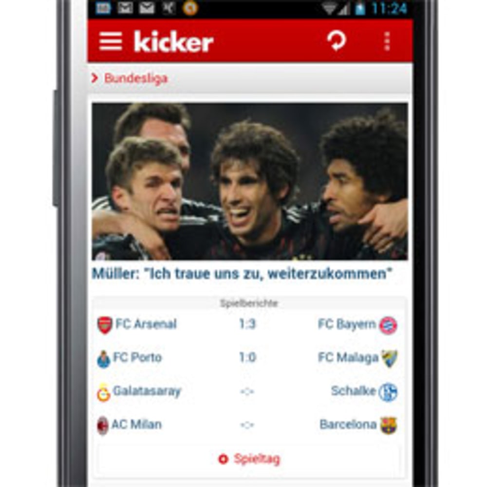 Alles Wichtige zur neuen Android-App | kicker - kicker