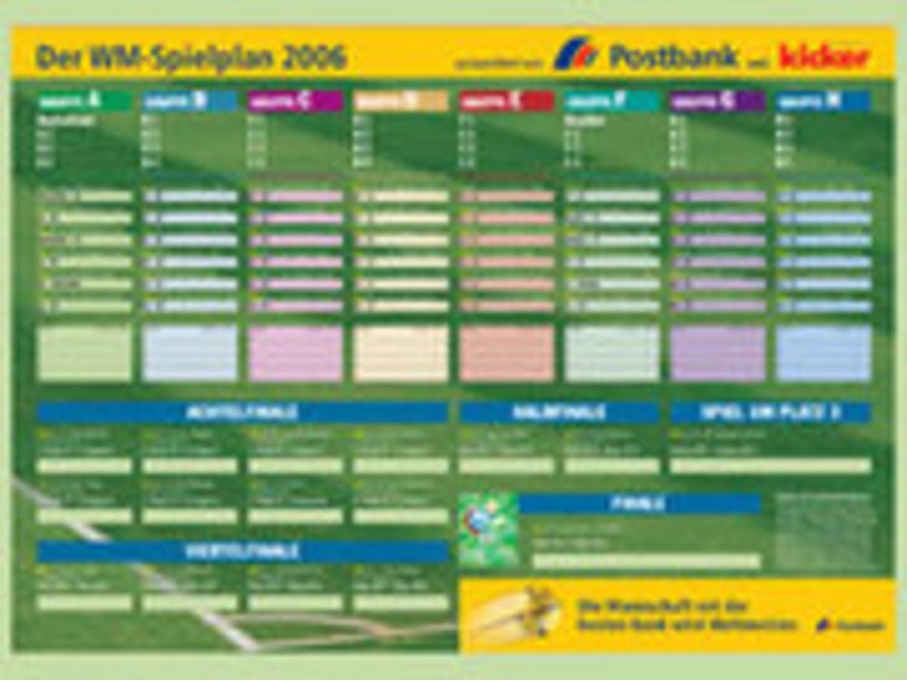 Montag im kicker - Das Spielplan-Poster zur WM! | WM - kicker