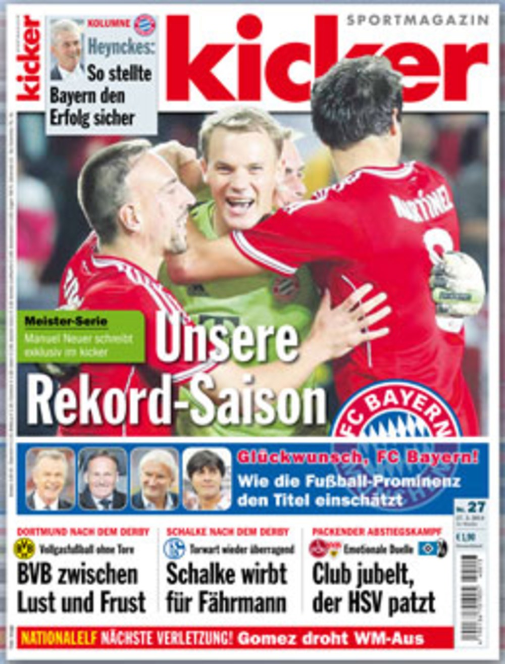 Manuel Neuer exklusiv: Die Meisterserie im kicker | Bundesliga - kicker