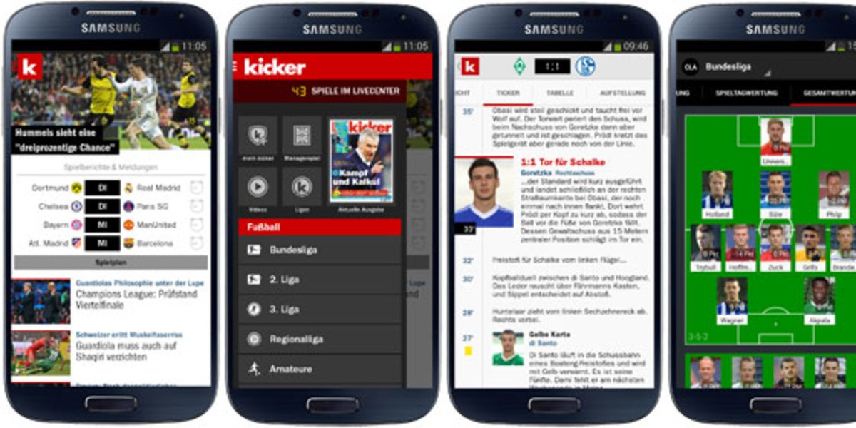 Die neue kicker-App für Android ist da! | kicker - kicker