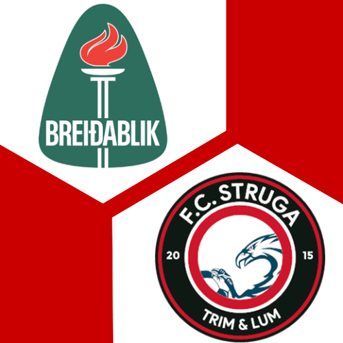 Spielschema | UMF Breidablik - FC Struga Trim-Lum 1:0 | Play-offs | Europa-Conference-League ...