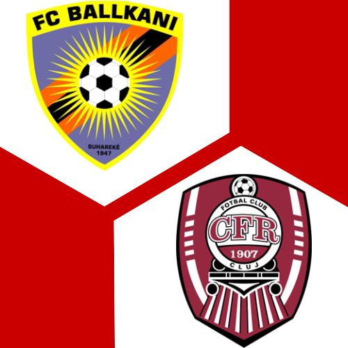 Spielschema | KF Ballkani Suhareka - CFR Cluj 1:1 | Gruppenphase, 1 ...