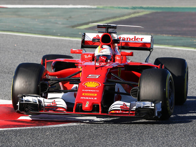 Ferrari beeindruckt die Konkurrenz - Für Sebastian Vettel sieht es gut ...