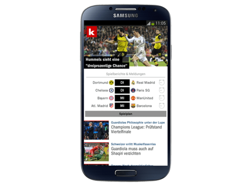 kicker online neu für Android | kicker - kicker