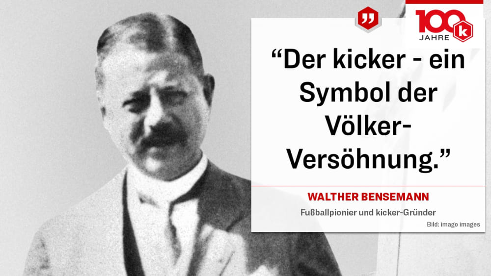Das Vermächtnis von Fußball-Pionier Walther Bensemann - kicker