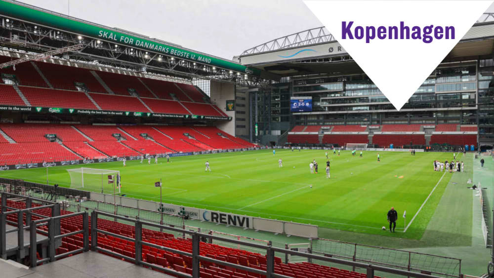 EM-Spielort Kopenhagen - Telia Parken - kicker