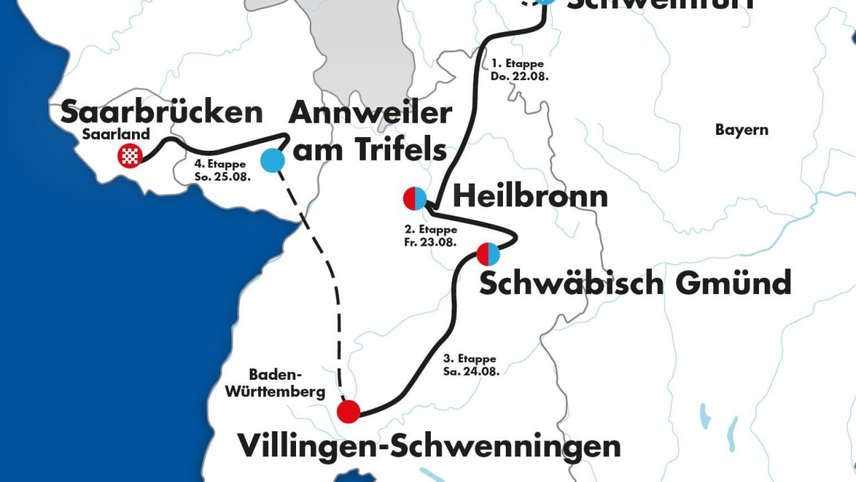 Alle Etappen der Deutschland Tour im Profil - kicker