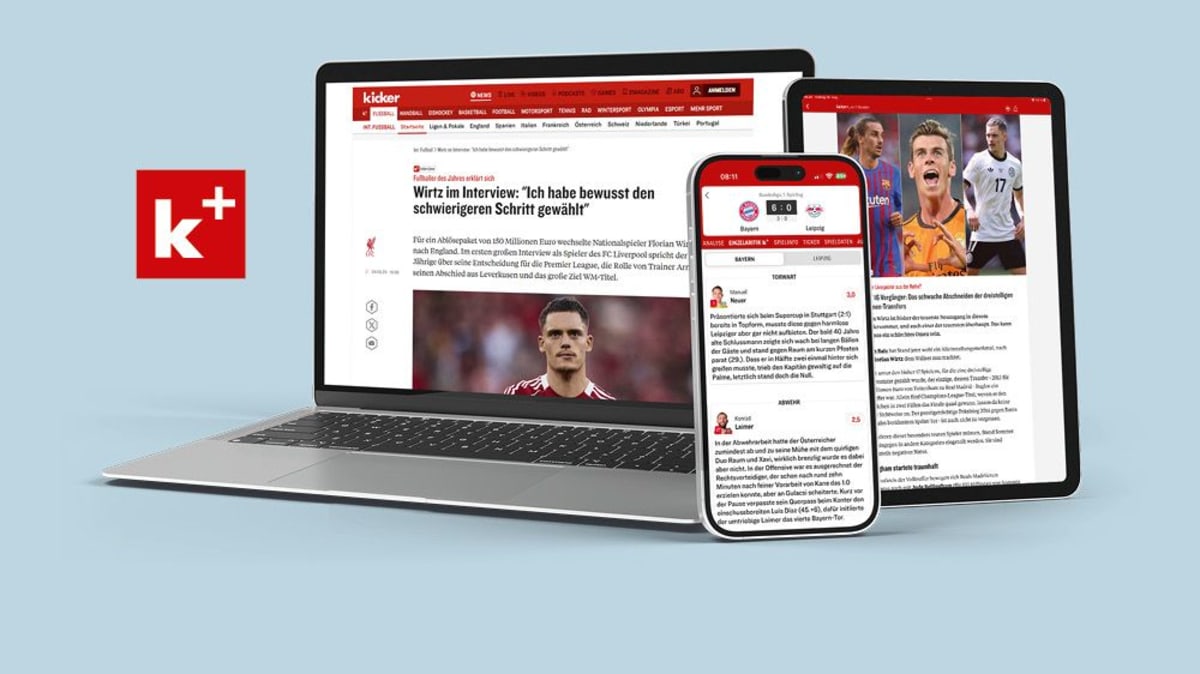 kicker+: Alle Vorteile auf einen Blick - kicker