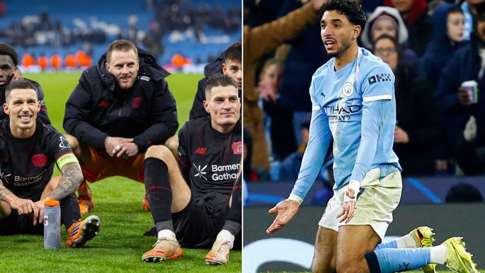 Zwei glatte City-Fünfer, bärenstarker Flekken: Die Noten zum Bayer-Coup in Manchester - kicker