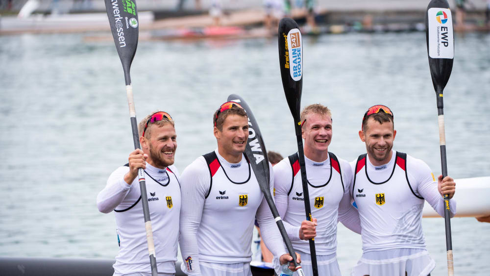 Kajak-Vierer der Männer und Brendel holen Gold - kicker