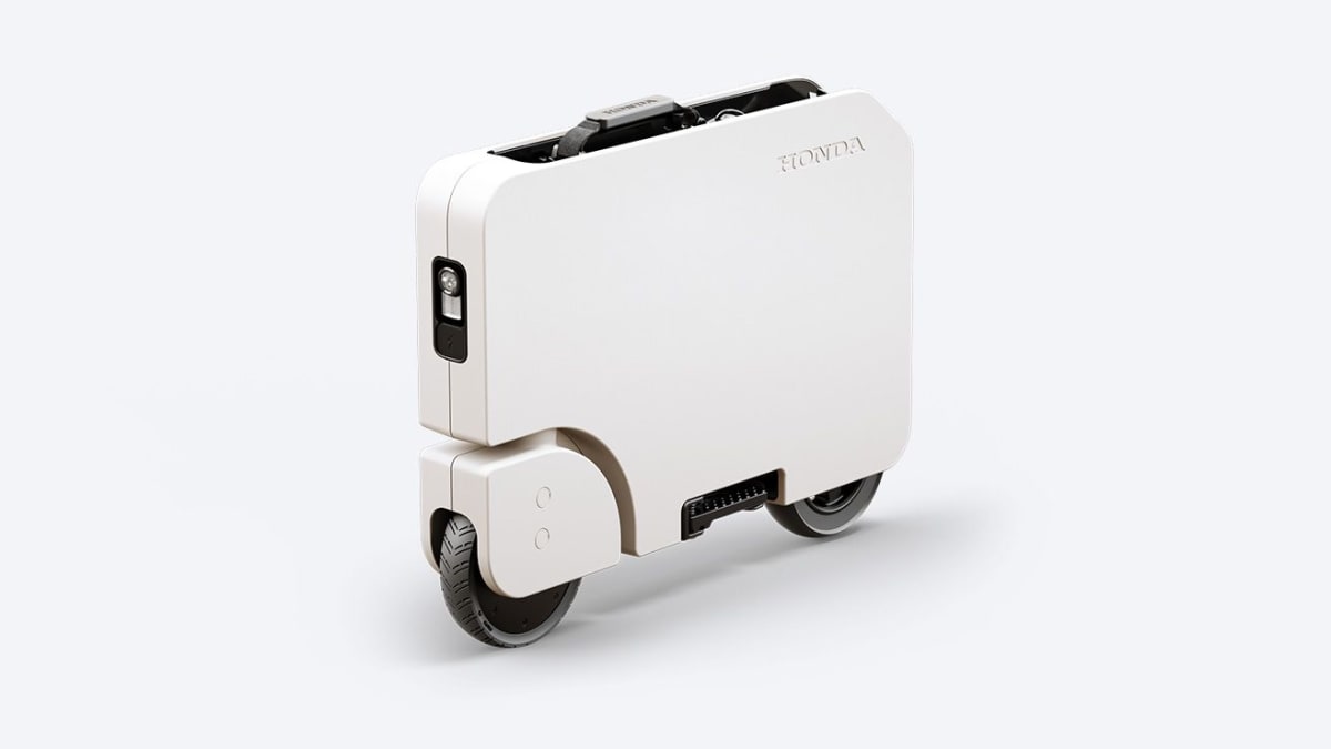 Honda Motocompacto: Dieser Koffer ist ein transportabler Elektro-Roller ...