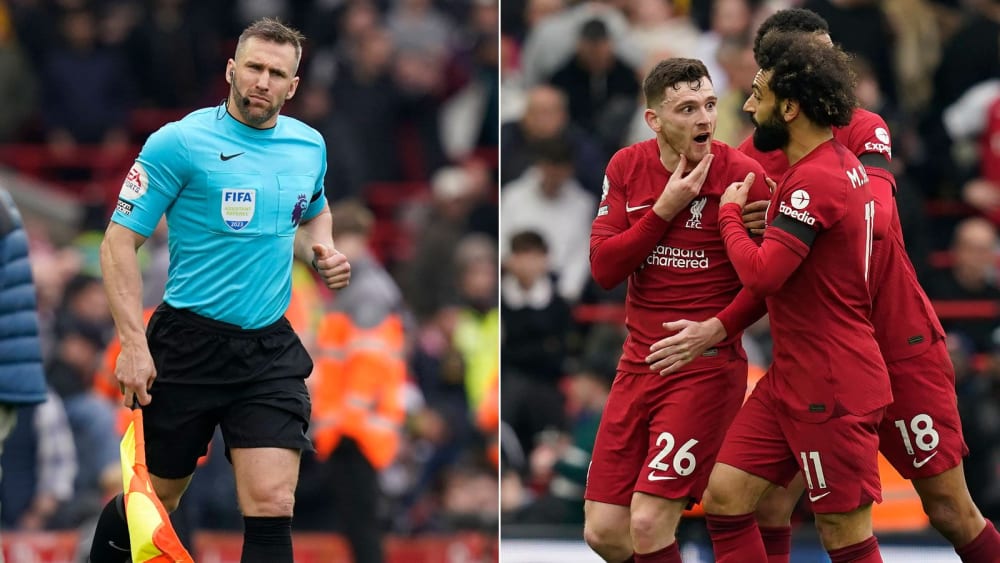 Eklat in Liverpool: Linienrichter versetzt Robertson Ellenbogenschlag ...