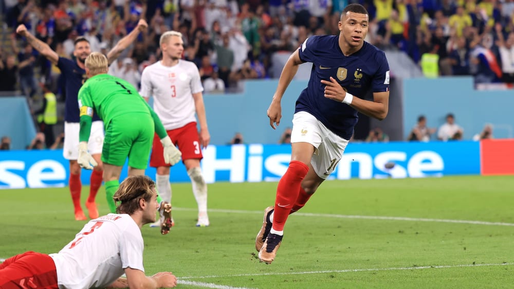 WM 2022: Frankreich nach 2:1 gegen Dänemark im Achtelfinale - kicker