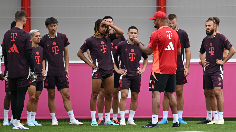 So lief Kompanys erstes Bayern-Training - kicker