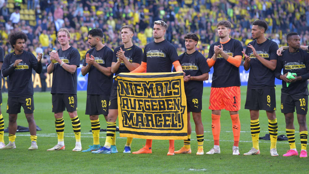 "Niemals aufgeben, Marcel": BVB-Team unterstützt Fan - kicker