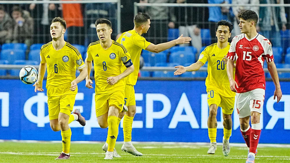 Traumtor inklusive: Kasachstan dreht 0:2 gegen Dänemark - kicker