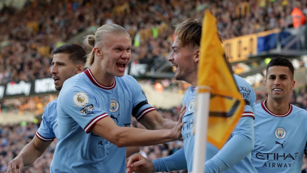 Haaland trifft erneut: ManCity besiegt die Wolves 3:0 - kicker