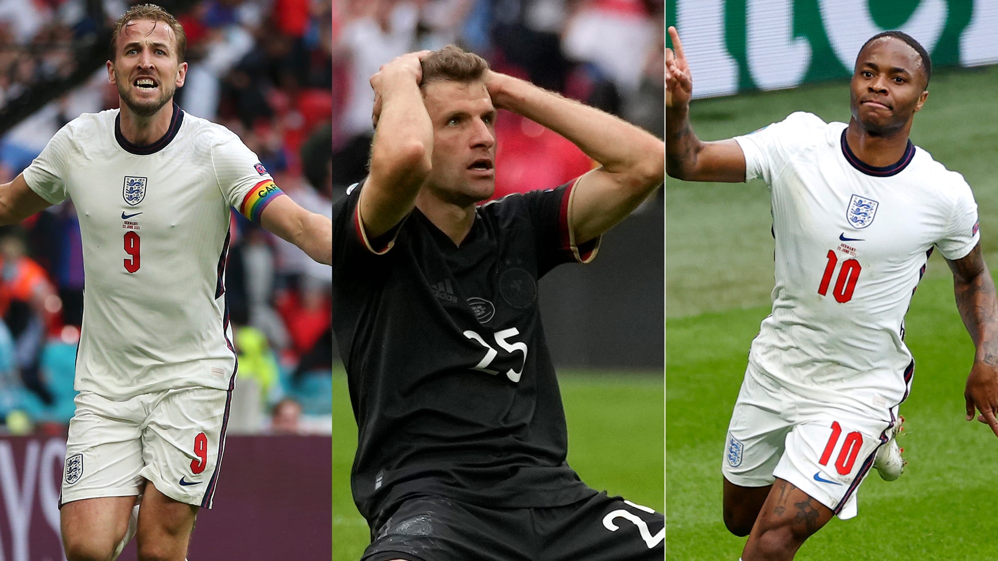 Müller und Rüdiger schwächeln: Die kicker-Noten zu England-Deutschland ...