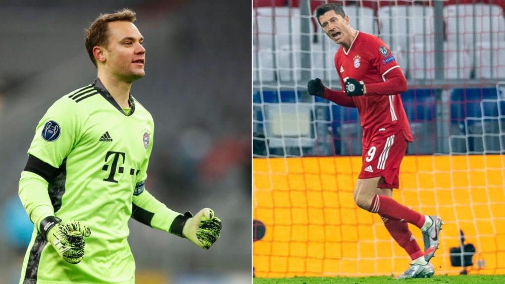 Neuer und Lewandowski: Für Trainer Hansi Flick das beste Duo der Welt ...