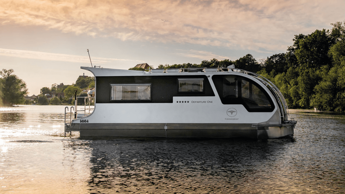Caravanboat: Aus Wohnwagen wird Hausboot - kicker