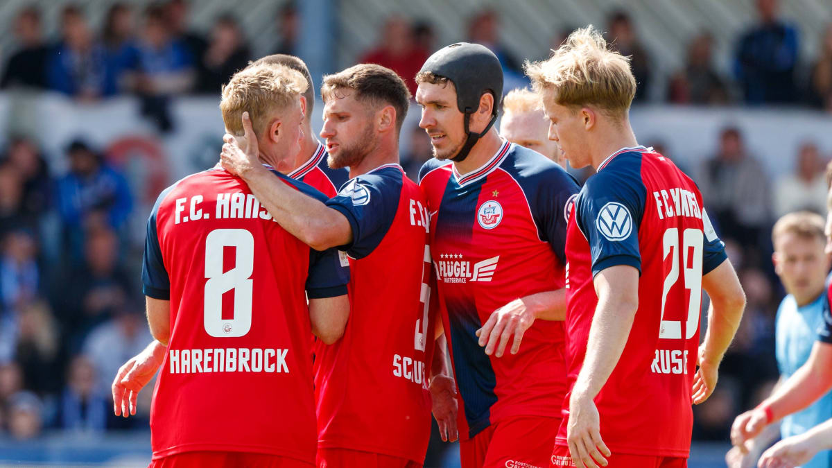 Per Kantersieg in den DFB-Pokal: Rostock schlägt Pastow deutlich - kicker