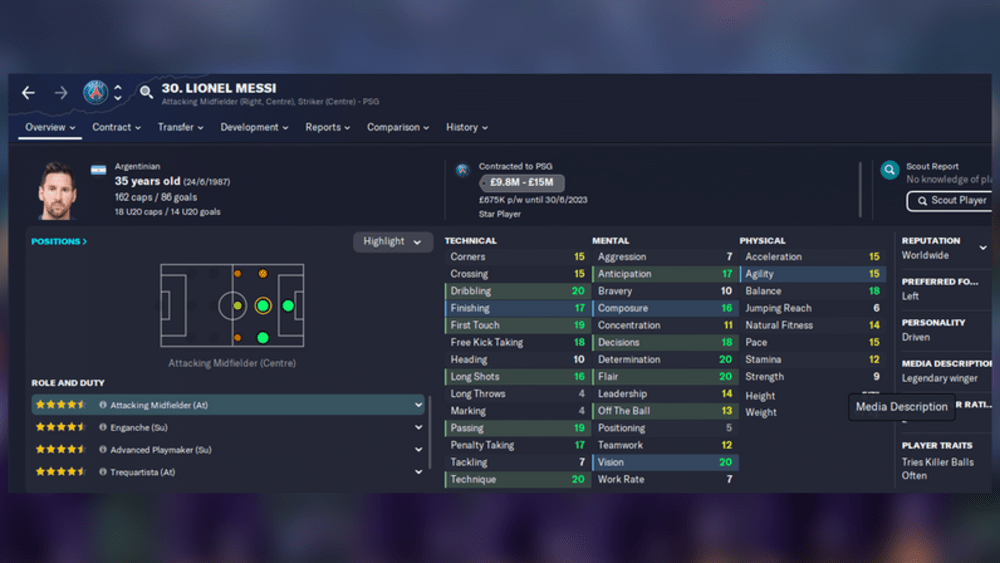 Football Manager 2023: Die Attribute der Top-Stars - kicker