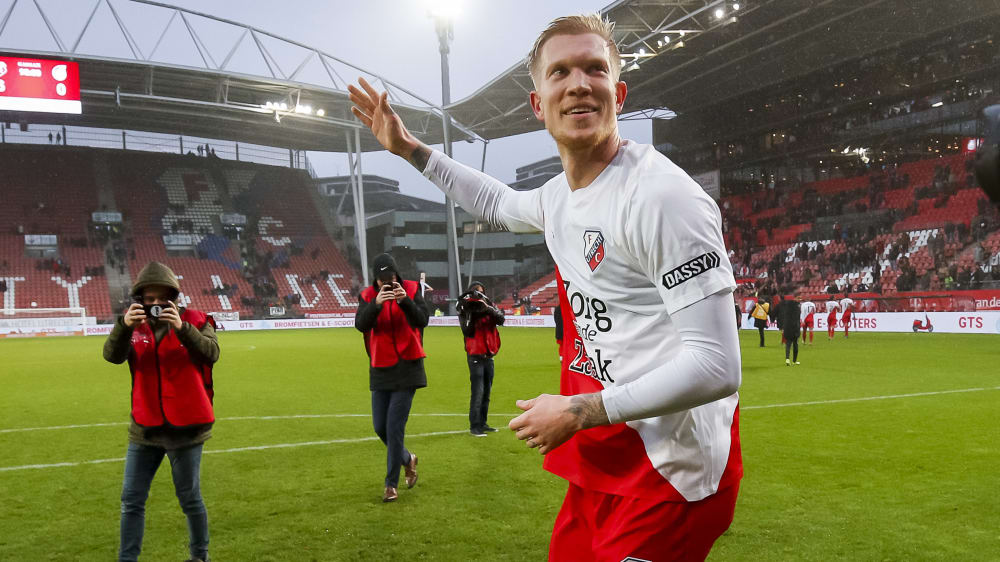Stürmer Simon Makienok (29) wechselt vom FC Utrecht zu Dynamo Dresden ...