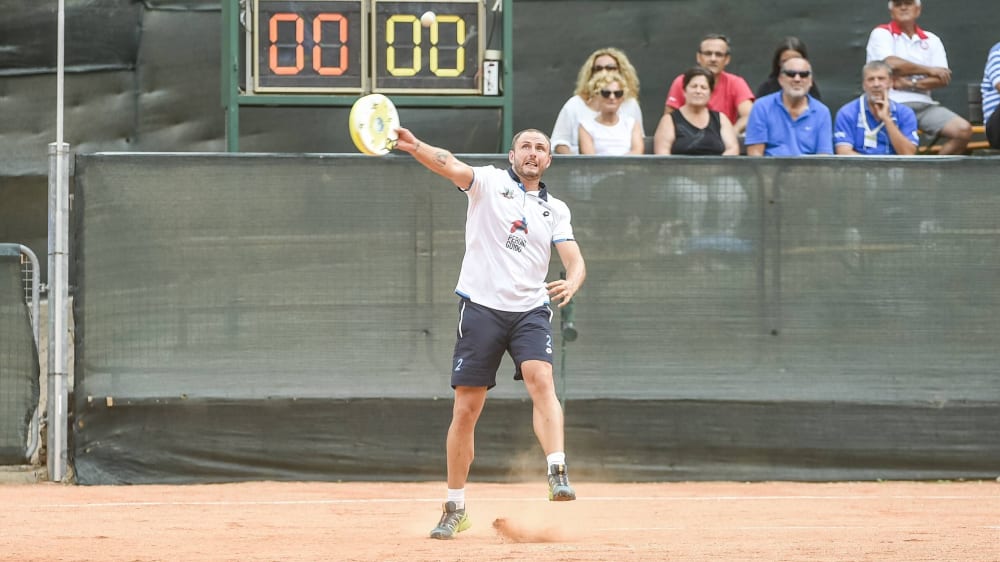 Tamburello: Eine Art "Tamburin" als Schläger - kicker