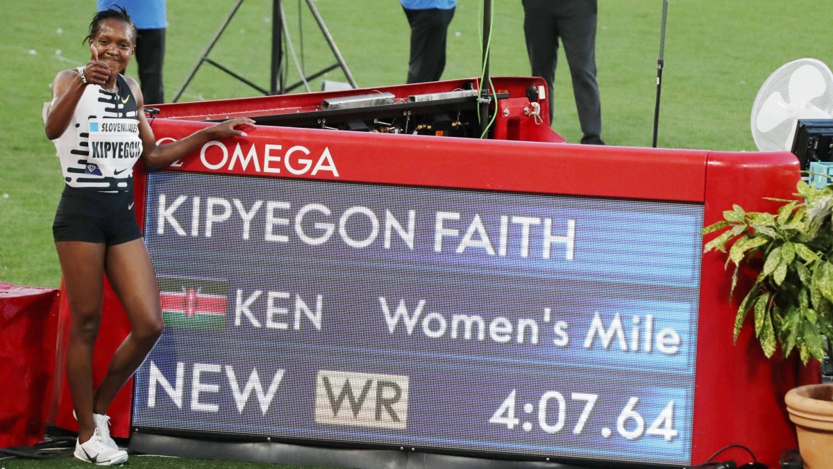 Diamond League: Kipyegon läuft dritten Weltrekord in diesem Jahr - kicker