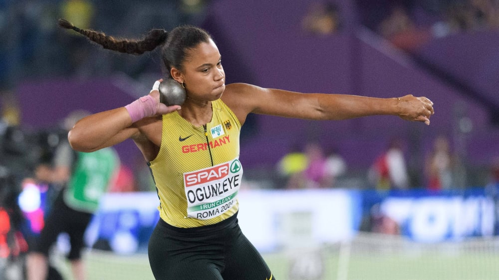 Erste EM-Medaille: Kugelstoßerin Ogunleye holt Bronze - kicker