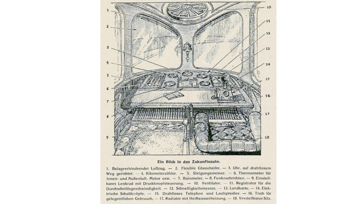 Wie ein englischer Erfinder vor 100 Jahren das Auto 2023 vorhersah - kicker