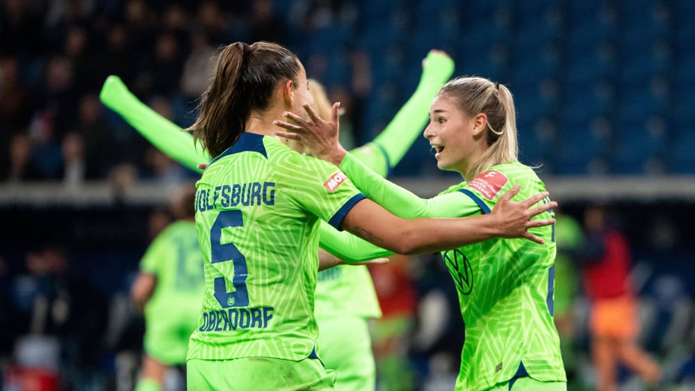 2:1: Wolfsburgs Frauen drehen das Spiel in Hoffenheim - kicker
