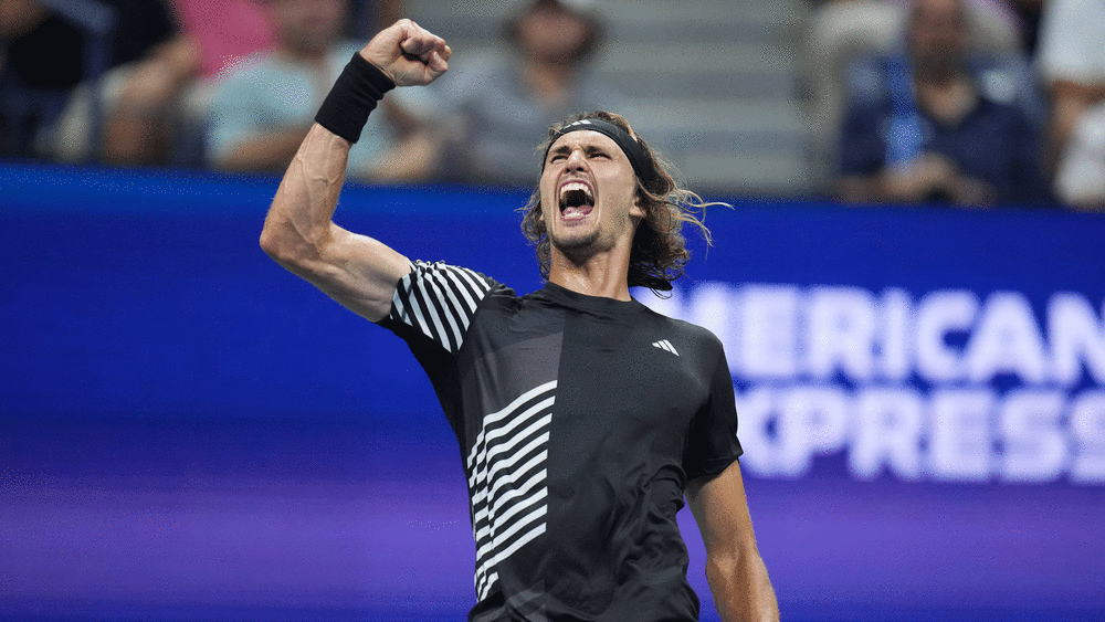 Krimi: Zverev kämpft sich ins Viertelfinale der US Open - kicker