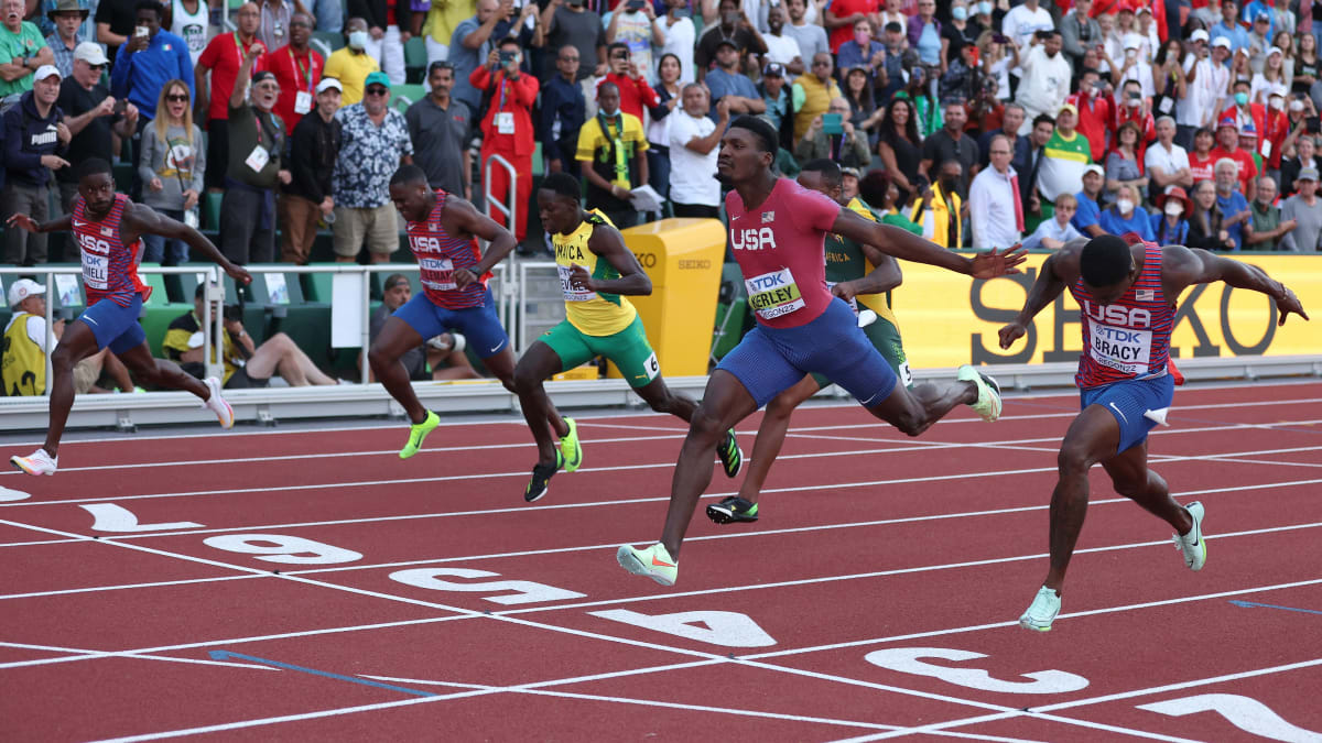 Das war die Nacht: Dreifach-Triumph der US-Sprinter - kicker