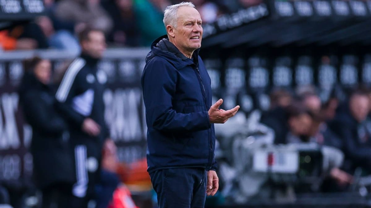 Streich moniert die erste Hälfte: "Zu ängstlich, behäbig und ohne Tempo ...