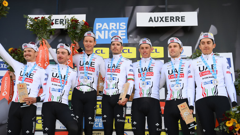 Paris-Nizza: Politt siegt mit Team UAE im Mannschaftszeitfahren - kicker