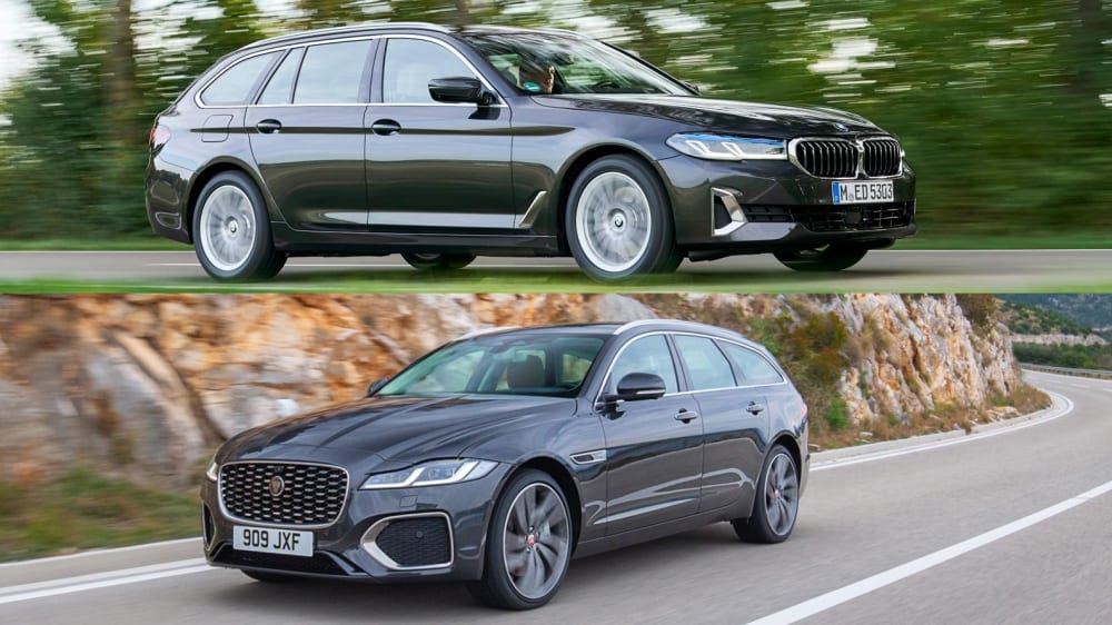 Im Vergleich: BMW 520d Touring und Jaguar XF Sportbrake D200 - kicker