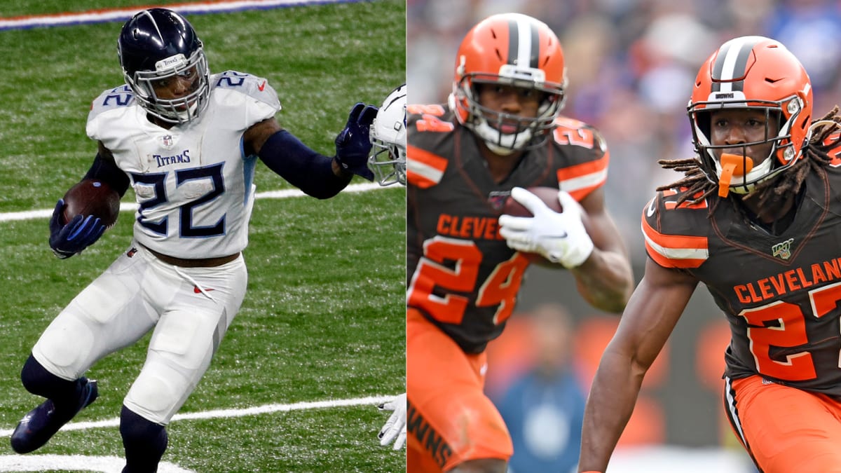 Derrick Henry gegen Nick Chubb und Kareem Hunt: Duell der Dampfwalzen ...