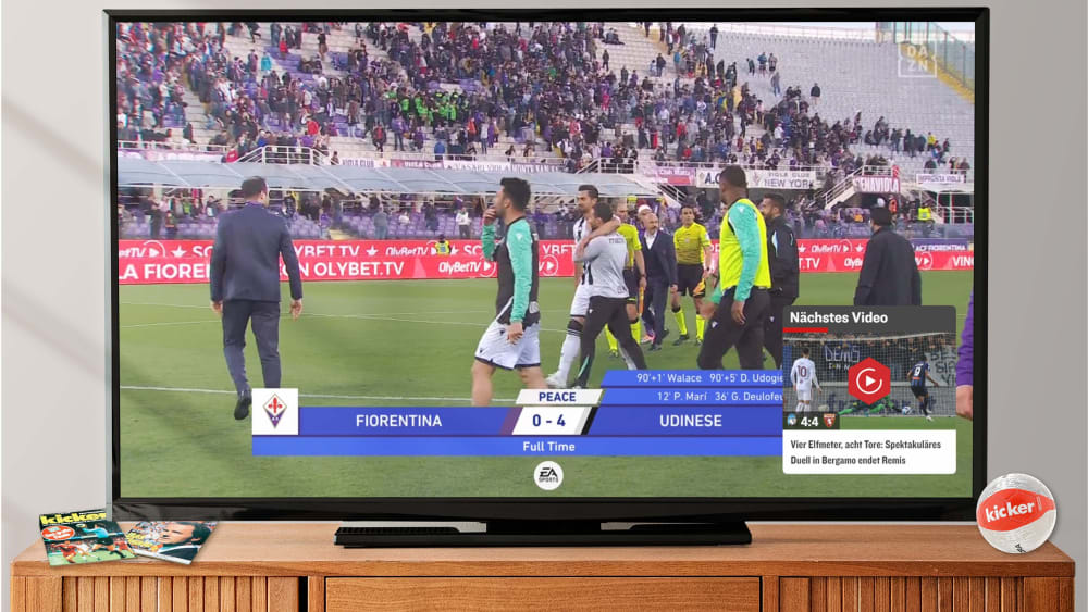 Die kicker Smart TV App - kicker