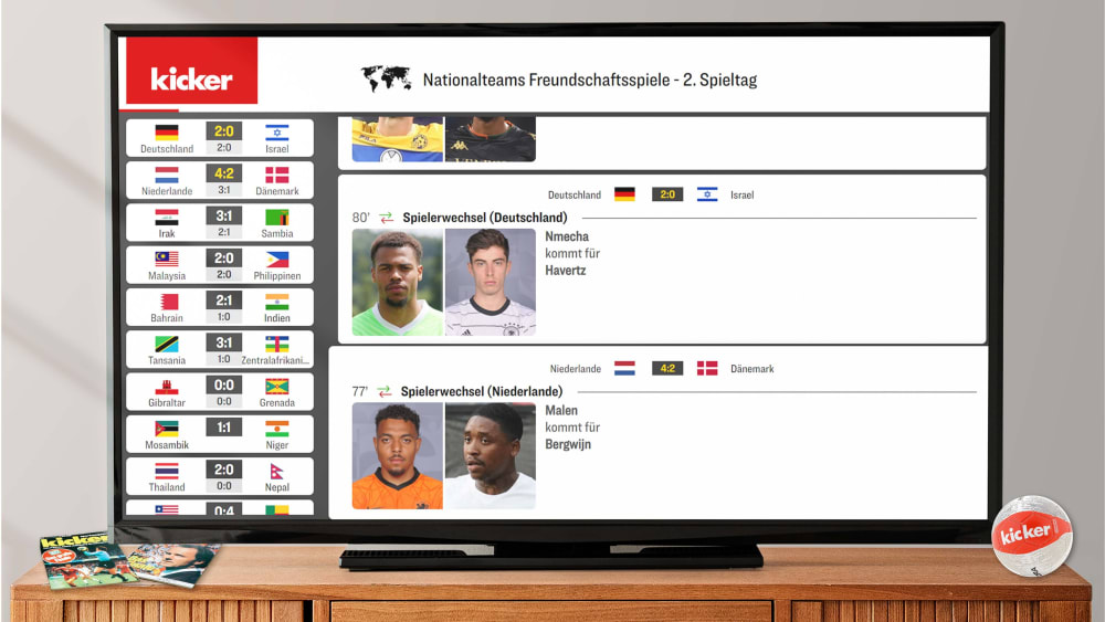 Die kicker Smart TV App - kicker