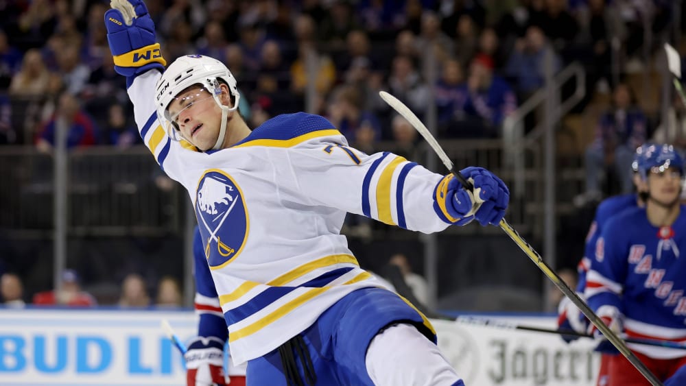 Bei Giroux-Meilenstein: Stützle stockt auf - Peterka lässt Sabres ...