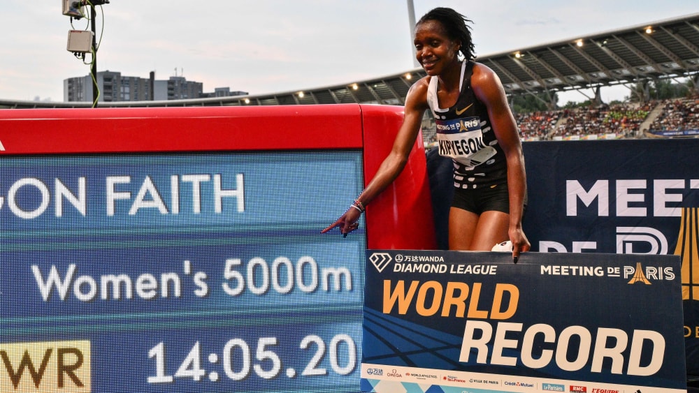 Erneut Kipyegon, danach Girma: Weltrekord-Abend an der Seine - kicker