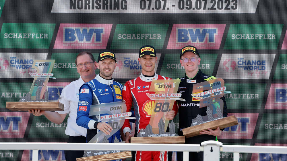DTM: Van der Linde gewinnt auf dem Norisring vor Rast - kicker
