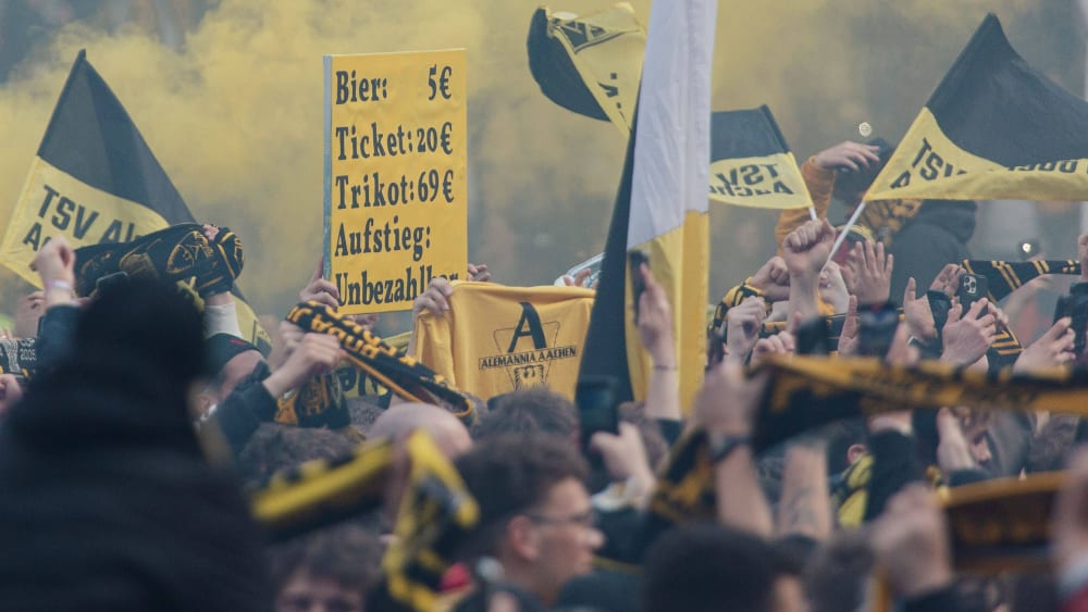 So feiert Alemannia Aachen den Aufstieg - kicker
