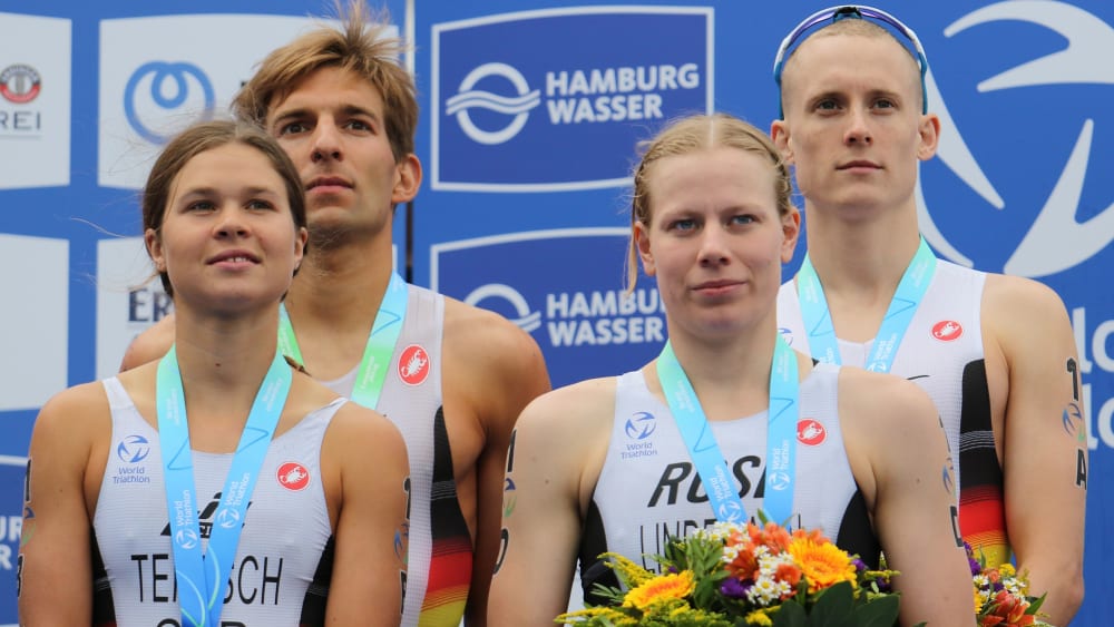 Deutsche Triathleten holen WM-Bronze in der Staffel von Hamburg - kicker