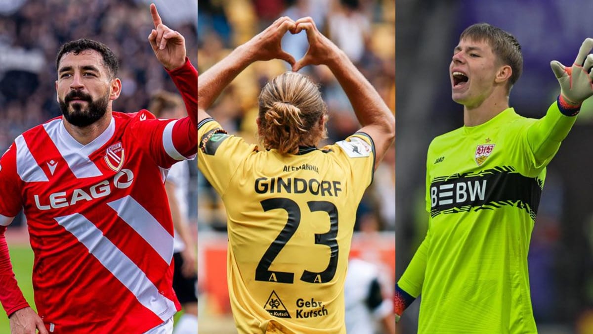 Die Top 15 der notenbesten Spieler der 3. Liga - kicker